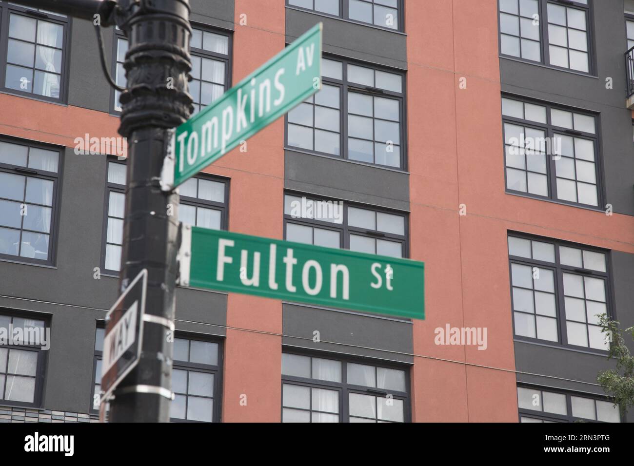 Corner of Fulton Street and Tompkins Avenue in the Bedford Stuyvesant ...