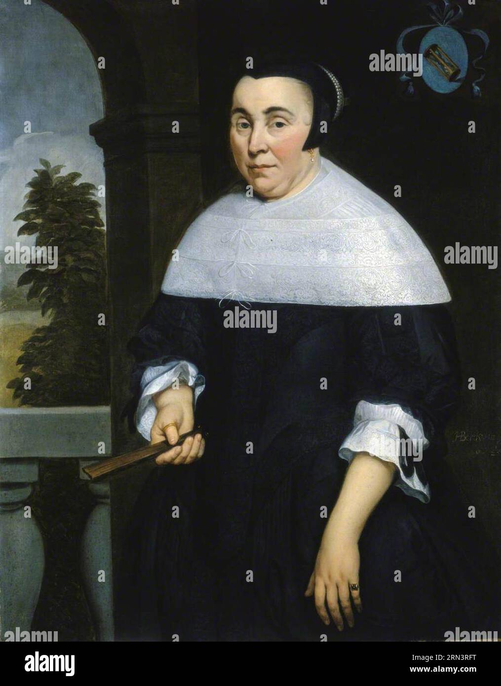 Portrait of Anna van Gelder circa 1664 by Hendrick Berckman Stock Photo ...