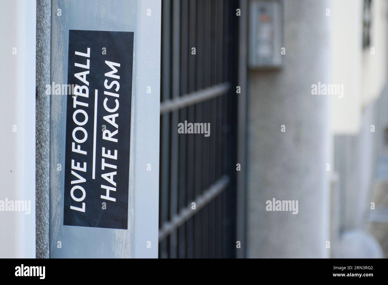 Football fans banner racism hi-res stock photography and images - Alamy