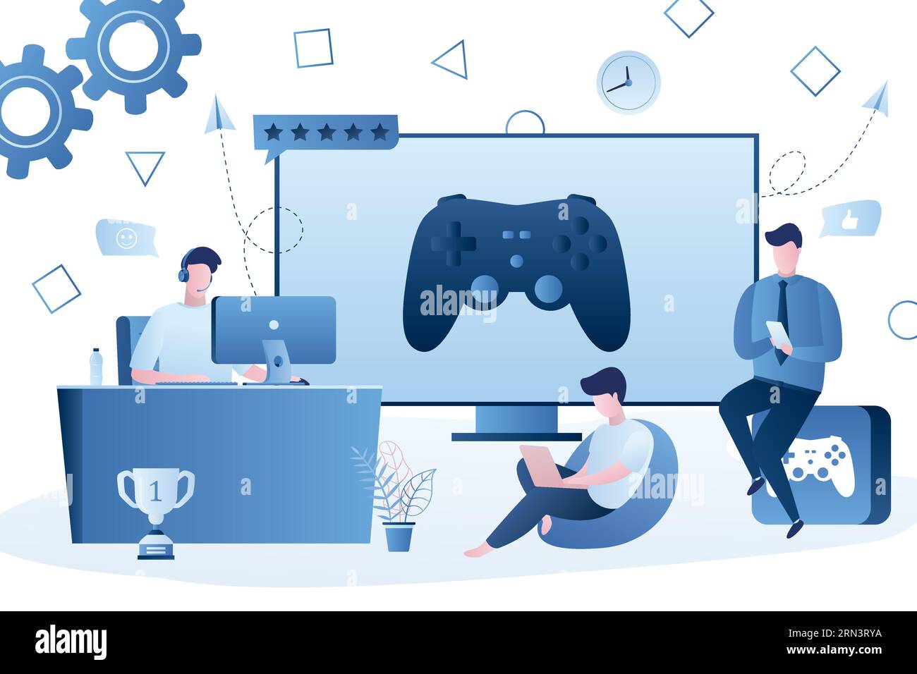 Smart screen controller Stock Vector Images - Alamy