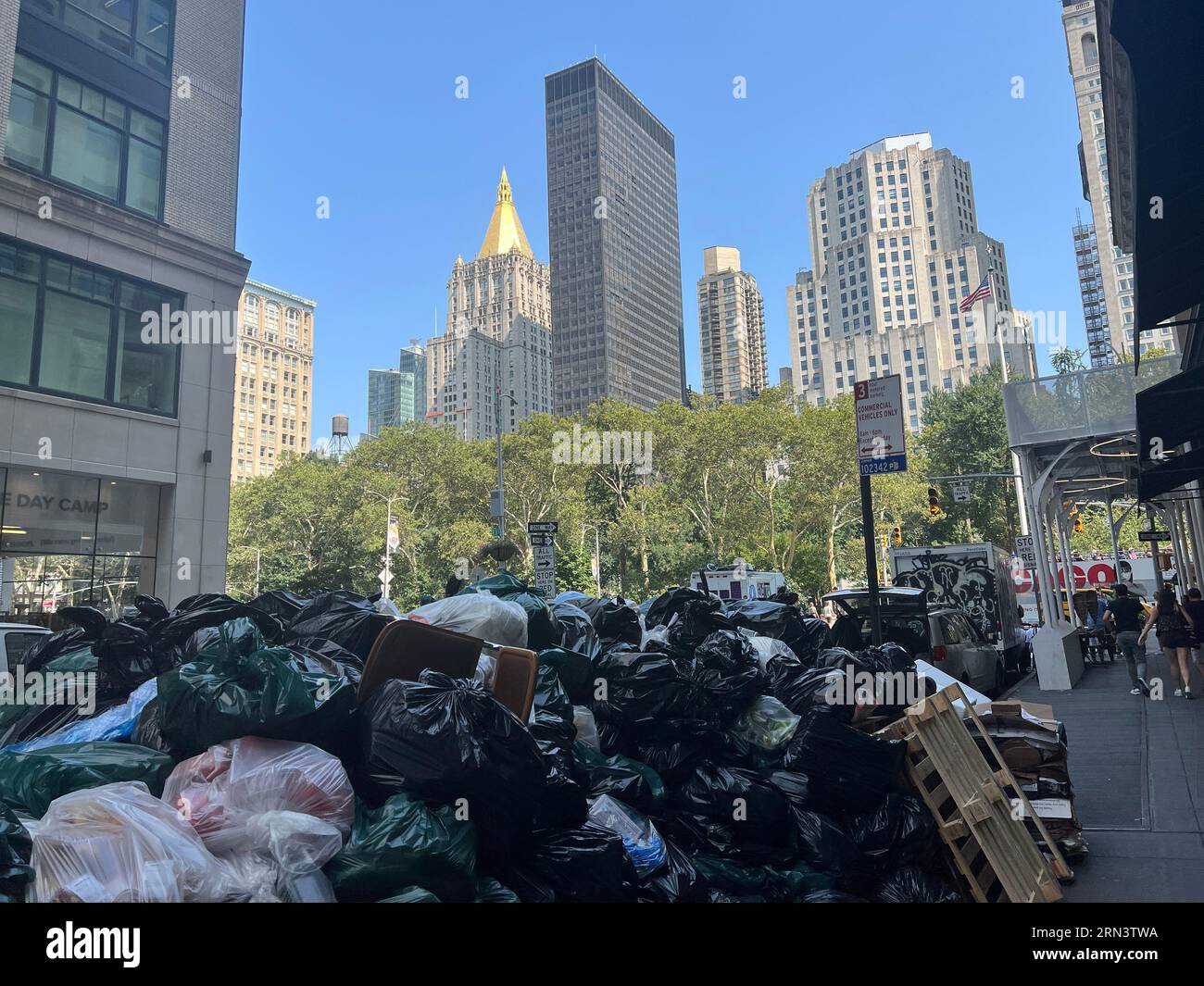 It is quite a contrast seeing the weekly garbage at the curb ready for ...