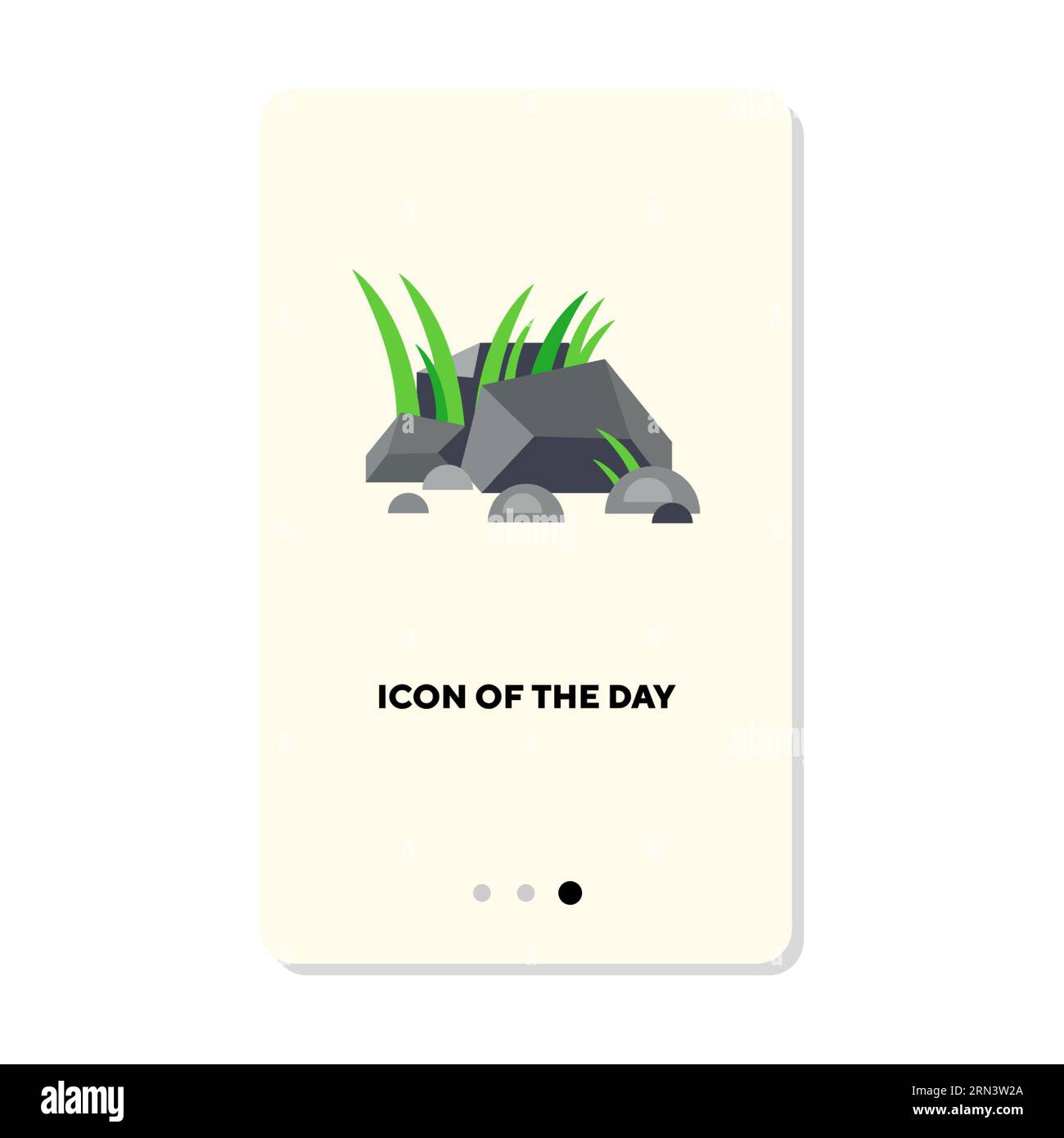 Landscaping rocks flat icon Stock Vector Image & Art - Alamy