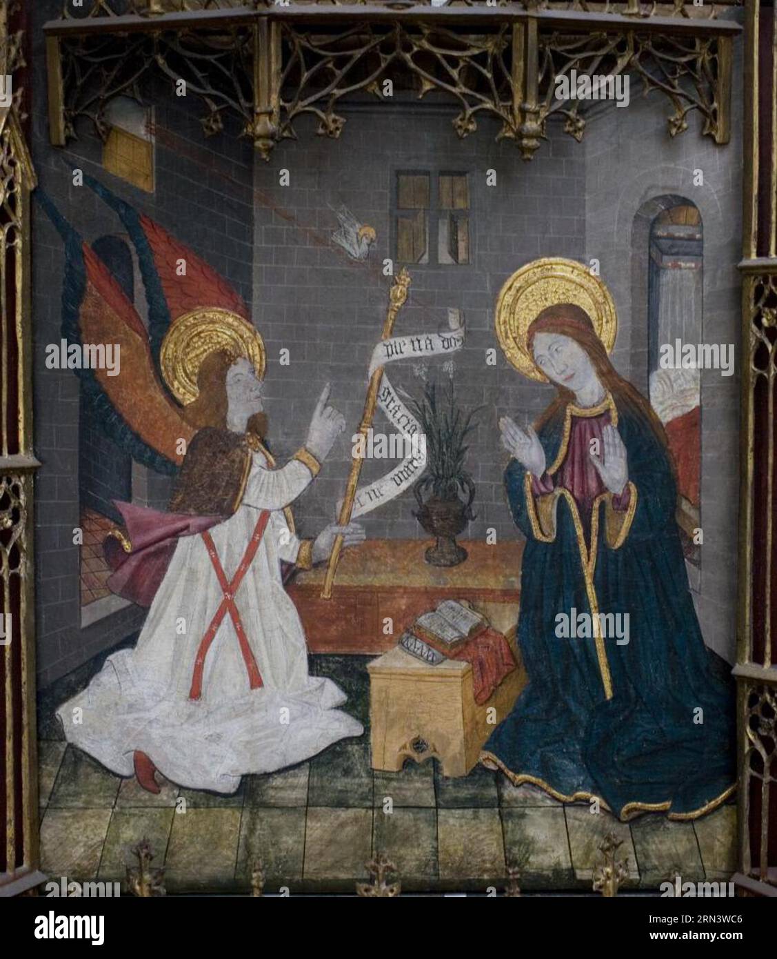 Retablo with Scenes from the Life of the Virgin - The Annunciation 1490 ...