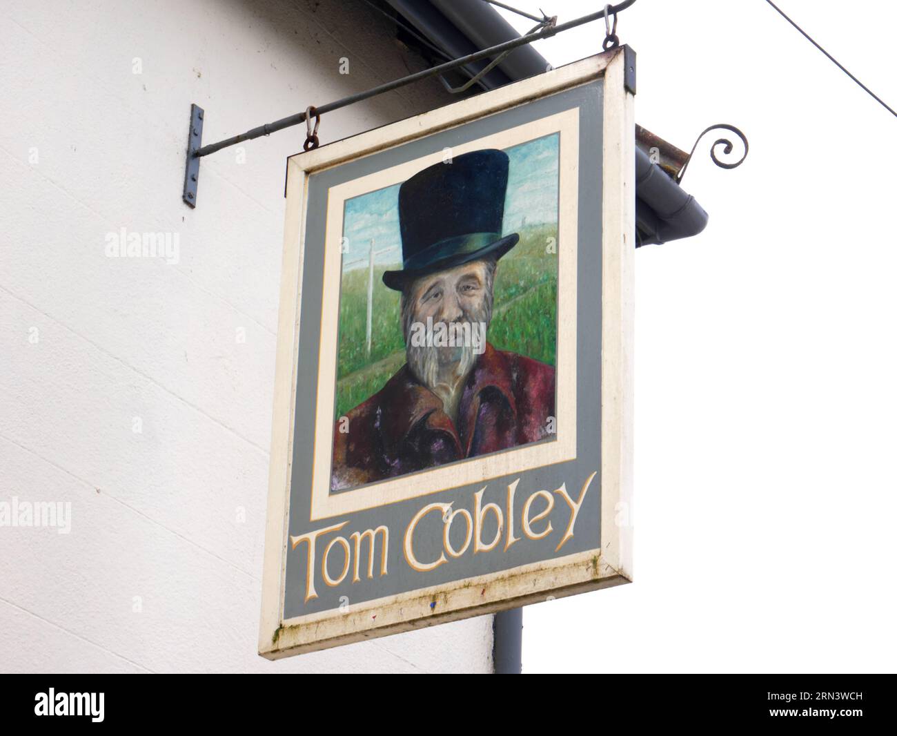 The Tom Cobley Tavern inn sign at Streyton, Devon Stock Photo - Alamy