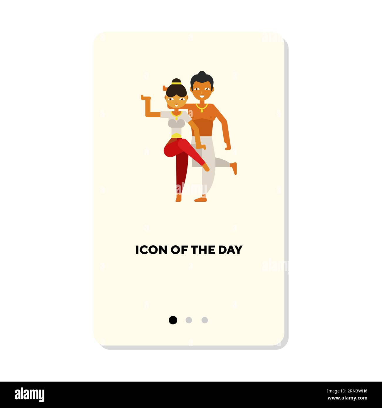 Indian people dancing flat vector icon Stock Vector Image & Art - Alamy