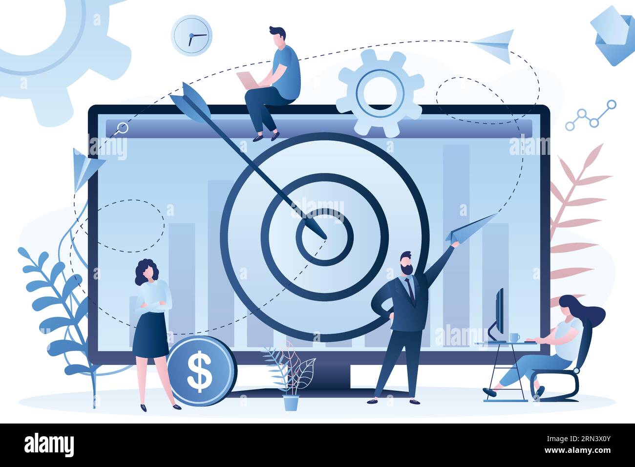 Advertising, marketing concept background.Targeting, reaching audience ... Advertising, marketing concept background.Targeting, reaching audience ...