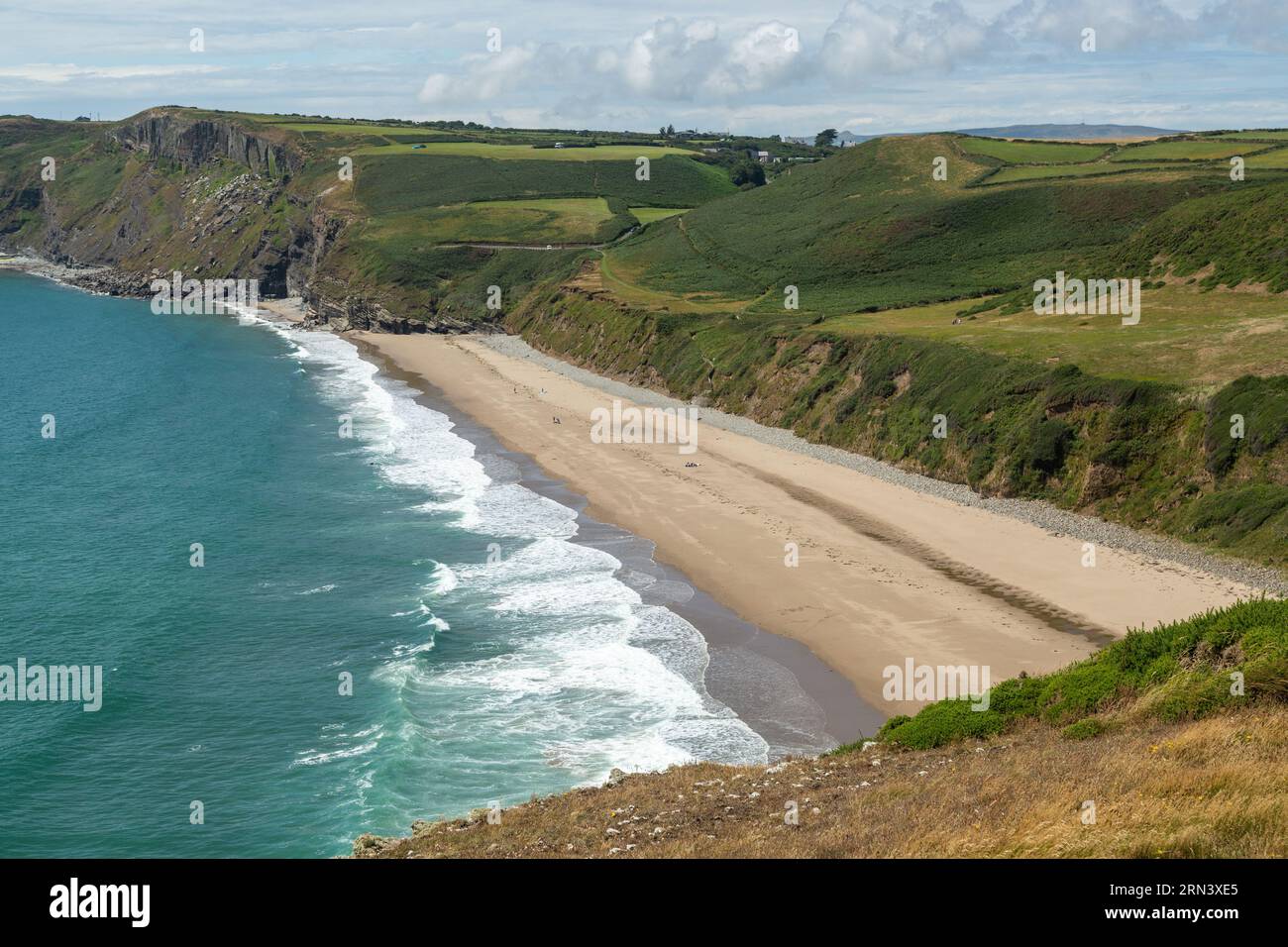 Porth Ceiriad beach on the Wales Coast Path on the Llyn Peninsula ...