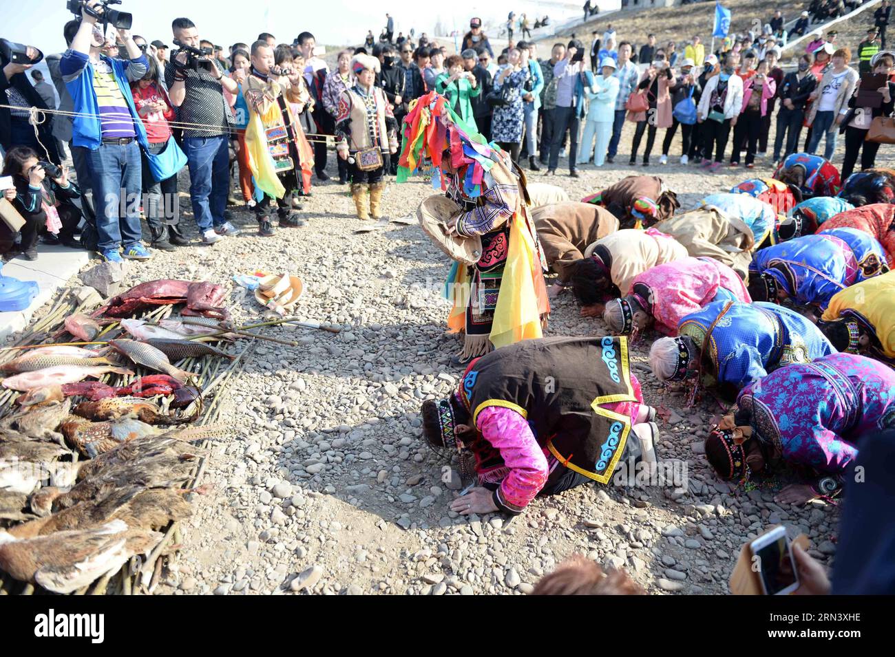 HUMA, April 28, 2015 -- People of the Orogen ethnic group in ...