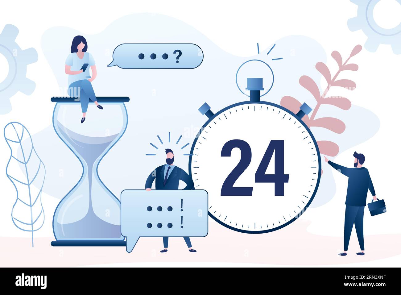 Helper cartoon woman hi-res stock photography and images - Alamy