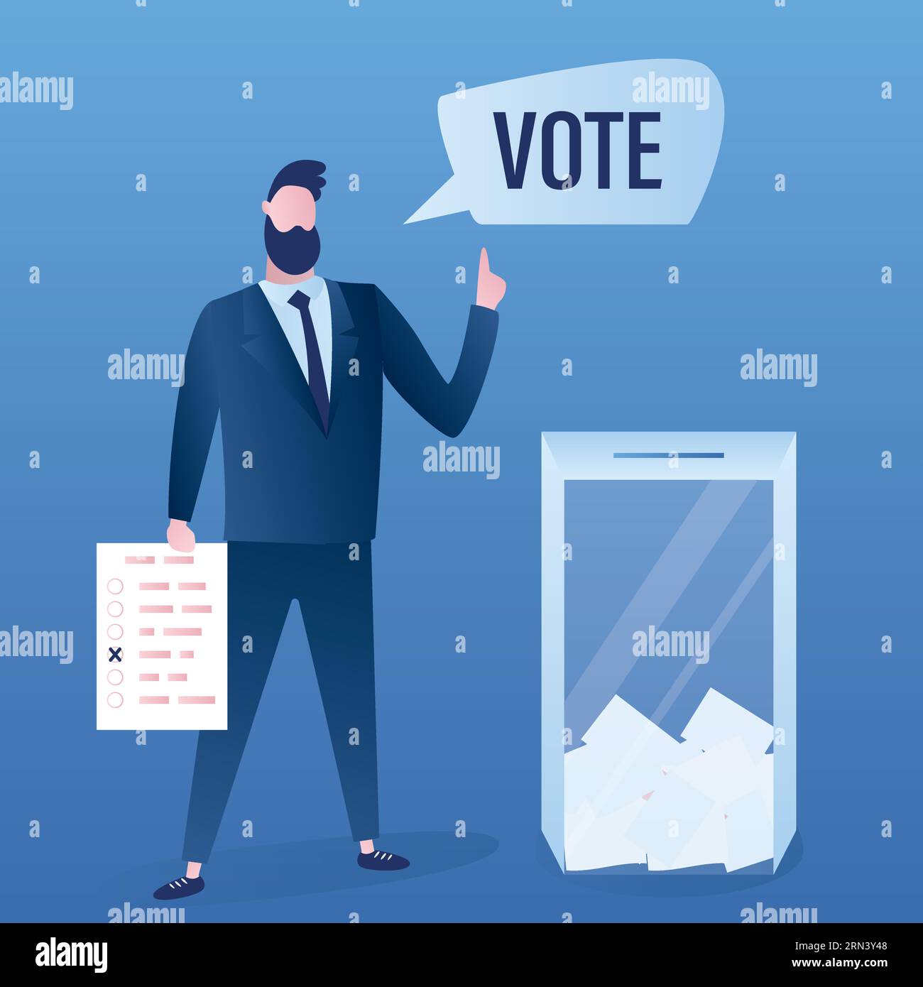 Political party speech cartoon hi-res stock photography and images - Alamy