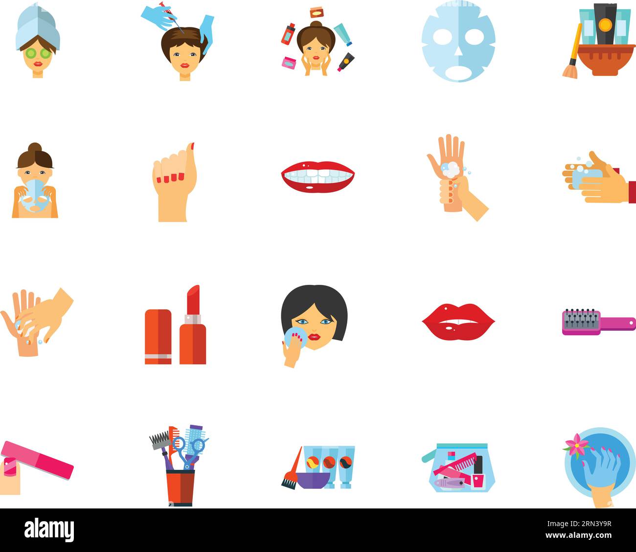 Beauty icon set Stock Vector Image & Art - Alamy
