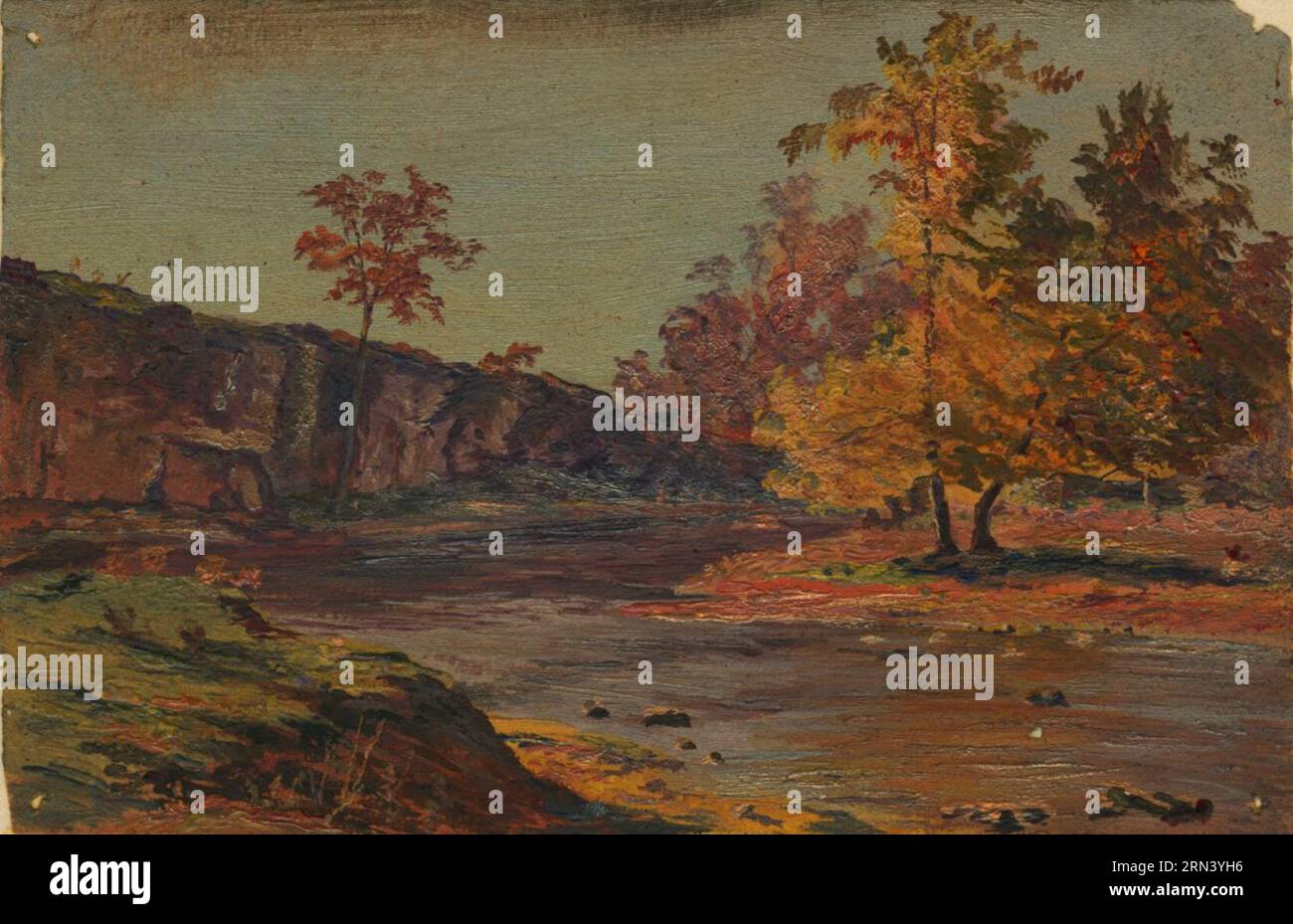 Oil Sketch 1870 by George Leo Frankenstein Stock Photo - Alamy