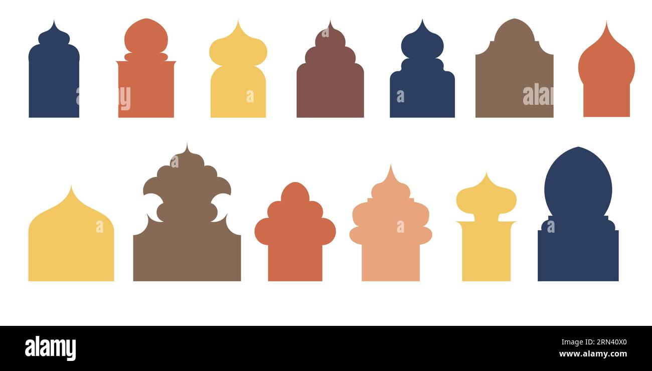 Moroccan doors and windows Stock Vector Images - Alamy