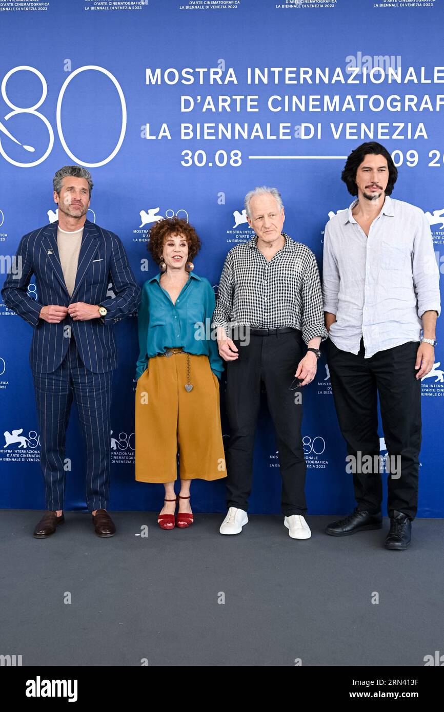 Patrick Dempsey, Daniela Piperno, Michael Mann, Adam Driver 80th Venice ...