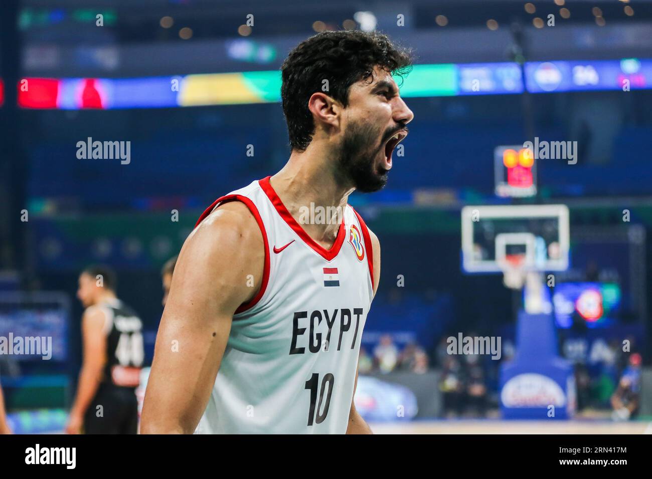 Manila, Philippines. 31st Aug, 2023. Anas Mahmoud of Egypt reacts ...