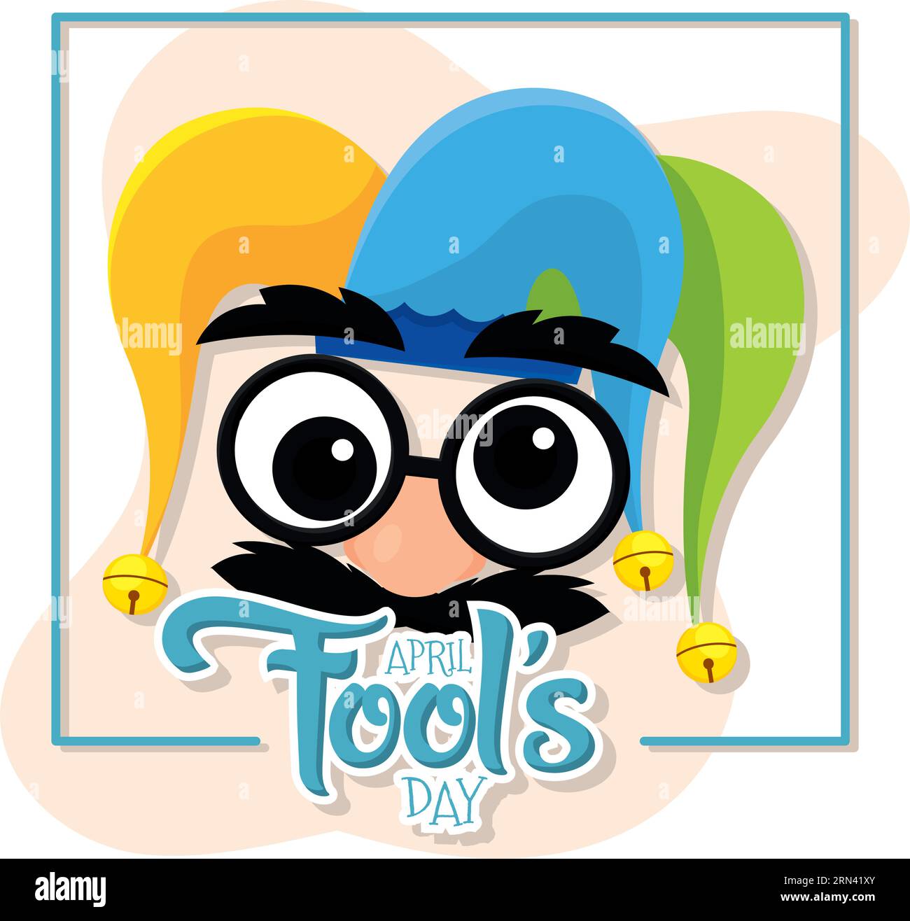 Cartoon april fool mask comic hi-res stock photography and images - Alamy