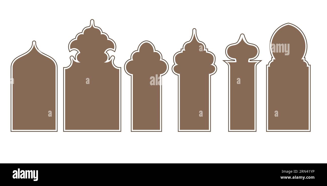 Moroccan doors and windows Stock Vector Images - Alamy