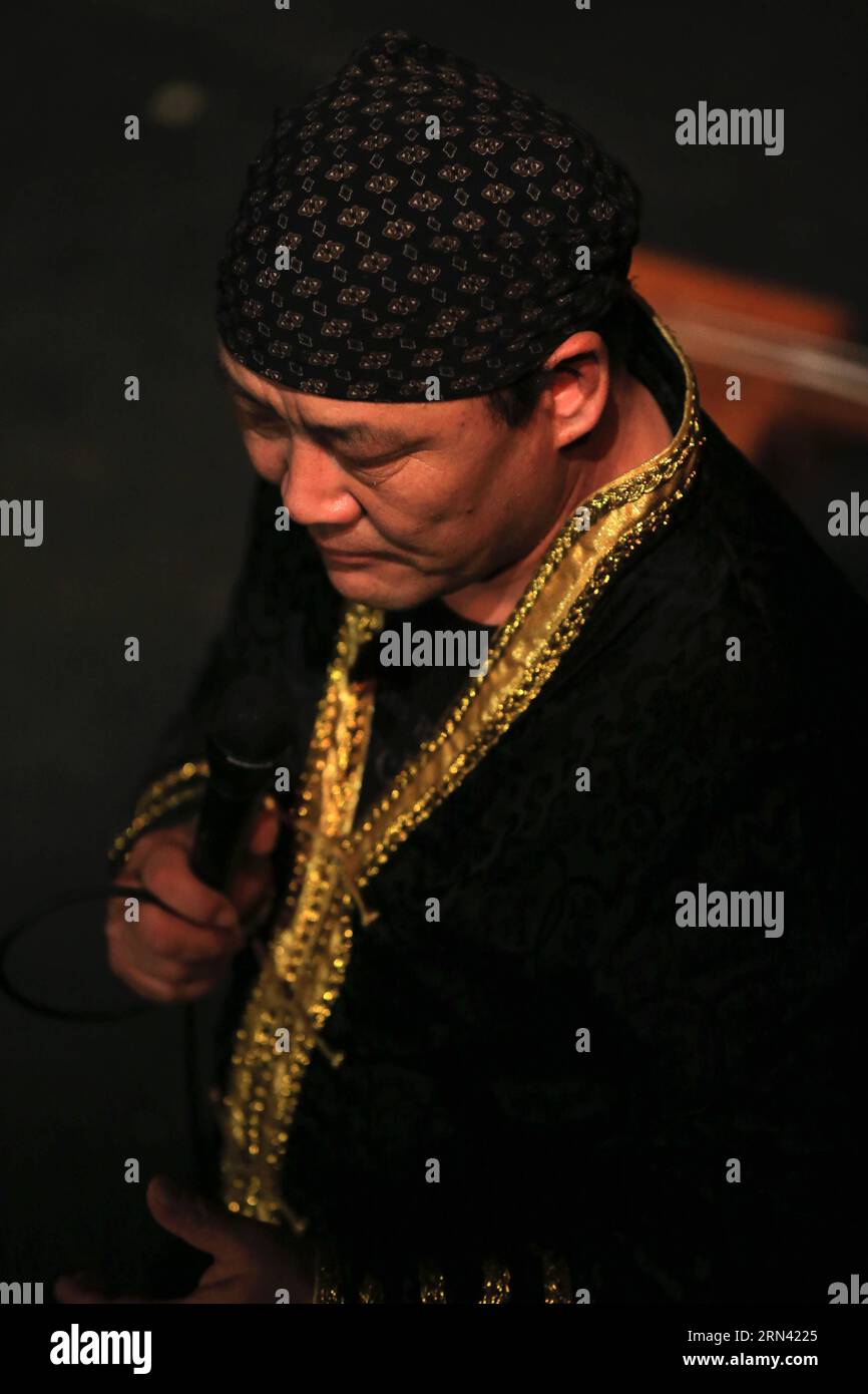 Hosso performs Hoomii (Mongolian traditional throat singing) at the ...