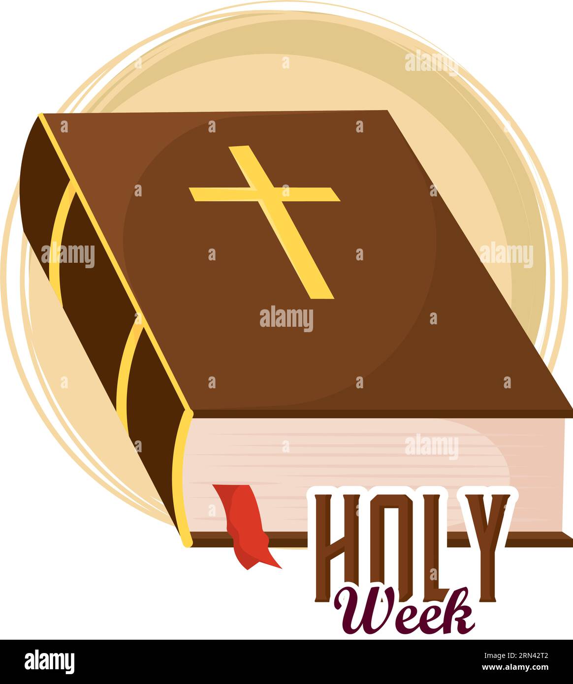 Isolated holy bible Holy week Vector illustration Stock Vector Image ...