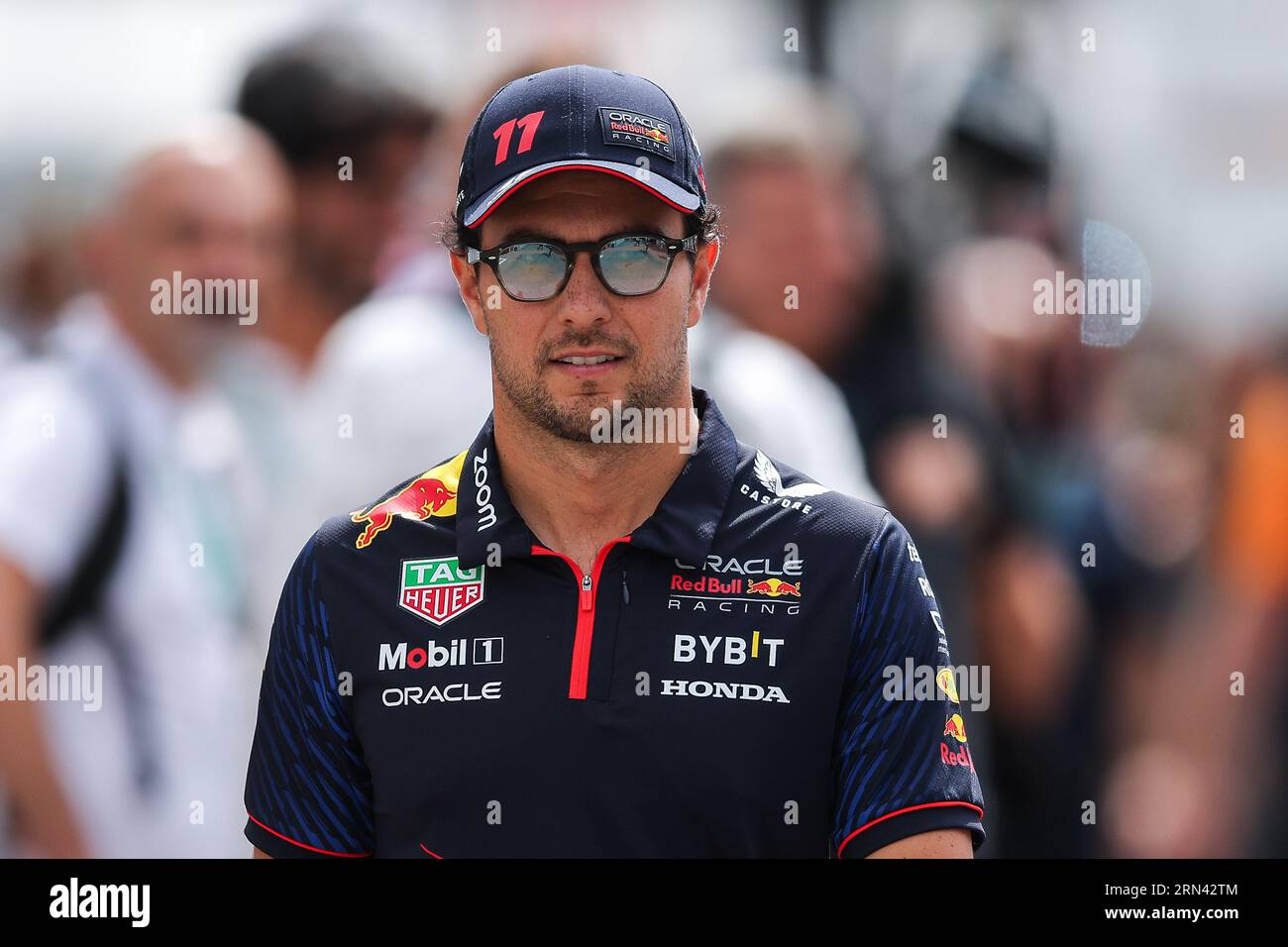 PEREZ Sergio (mex), Red Bull Racing RB19, portrait during the 2023 ...