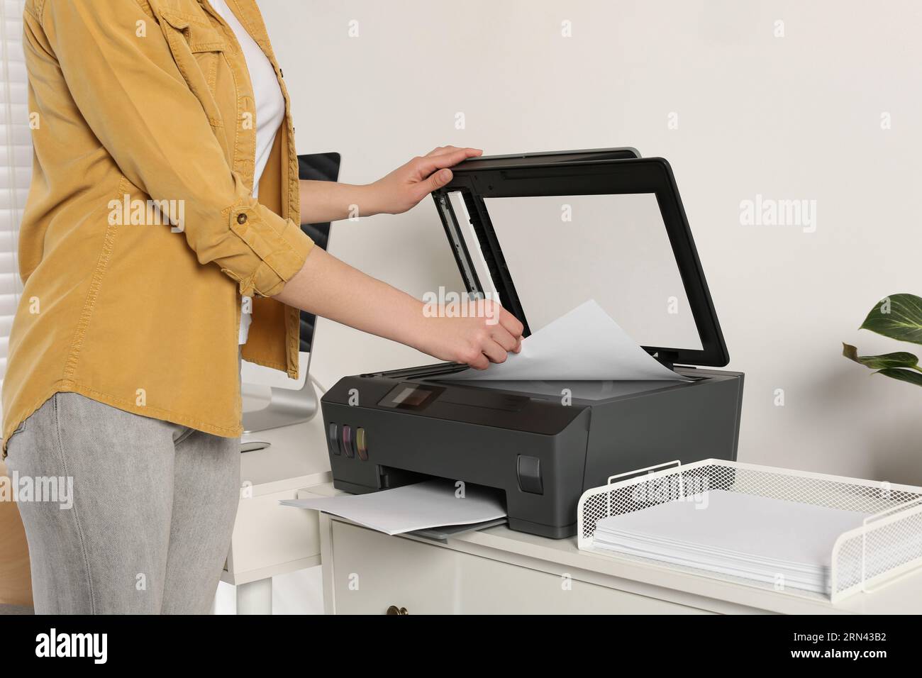Using printer at home hi-res stock photography and images - Alamy
