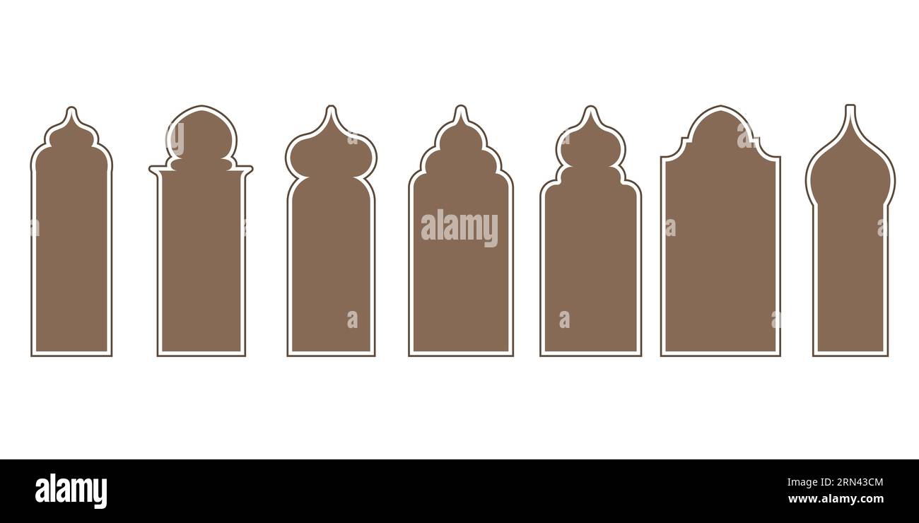 Moroccan doors and windows Stock Vector Images - Alamy