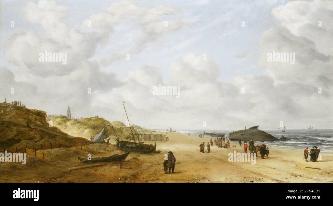 View of Scheveningen Sands 1630s by Hendrick van Anthonissen Stock ...