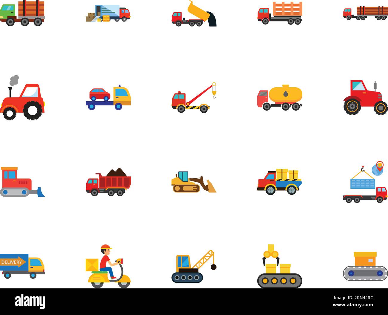 Machinery icon set Stock Vector Image & Art - Alamy