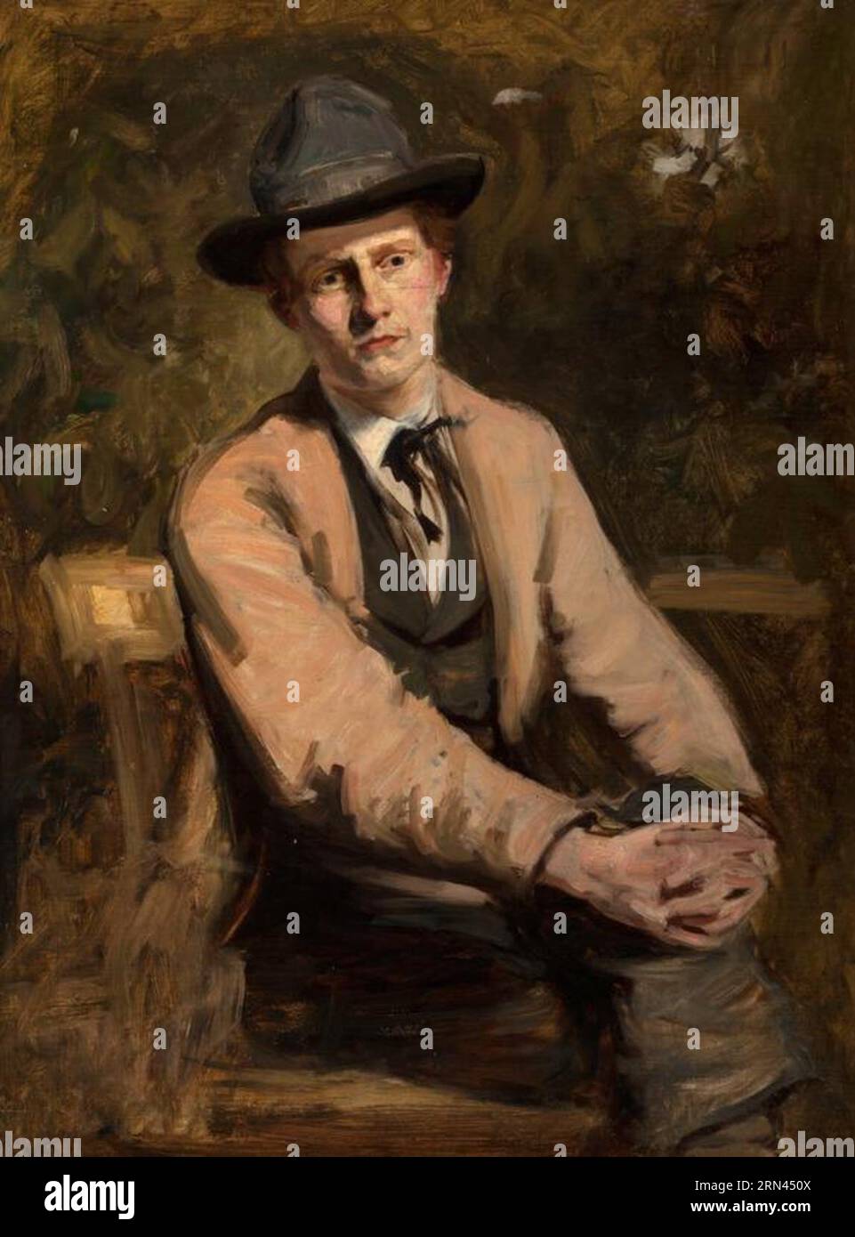 William Darling McKay, 1844 - 1924. Artist (Self-portrait in his studio ...