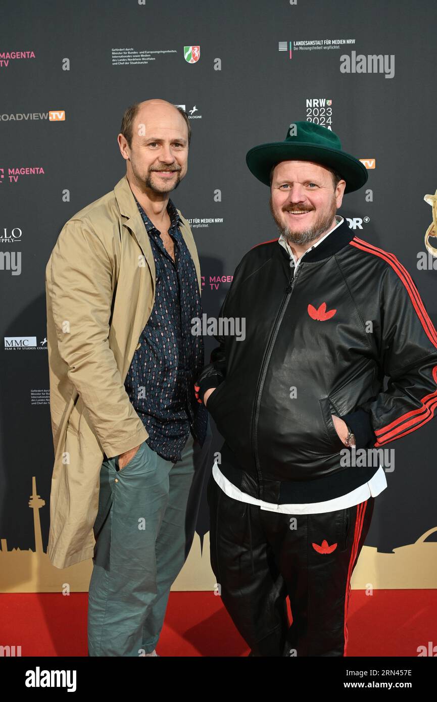 Cologne, Germany. 30th Aug, 2023. Actor Moritz Führmann (l) and ...