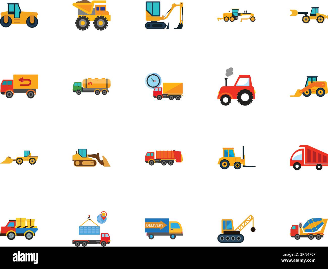 Heavy cars icon set Stock Vector Image & Art - Alamy