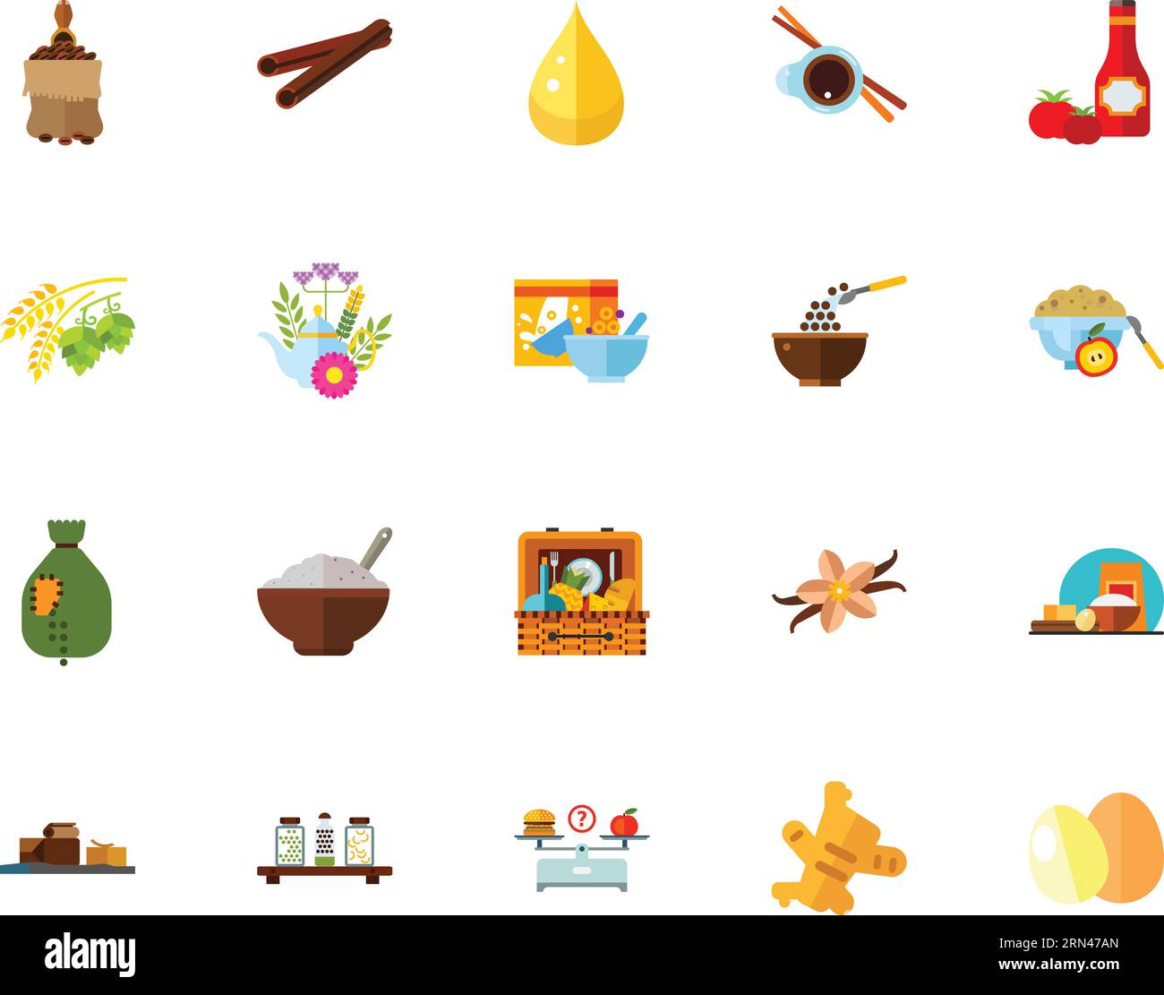 Food icon set Stock Vector Image & Art - Alamy