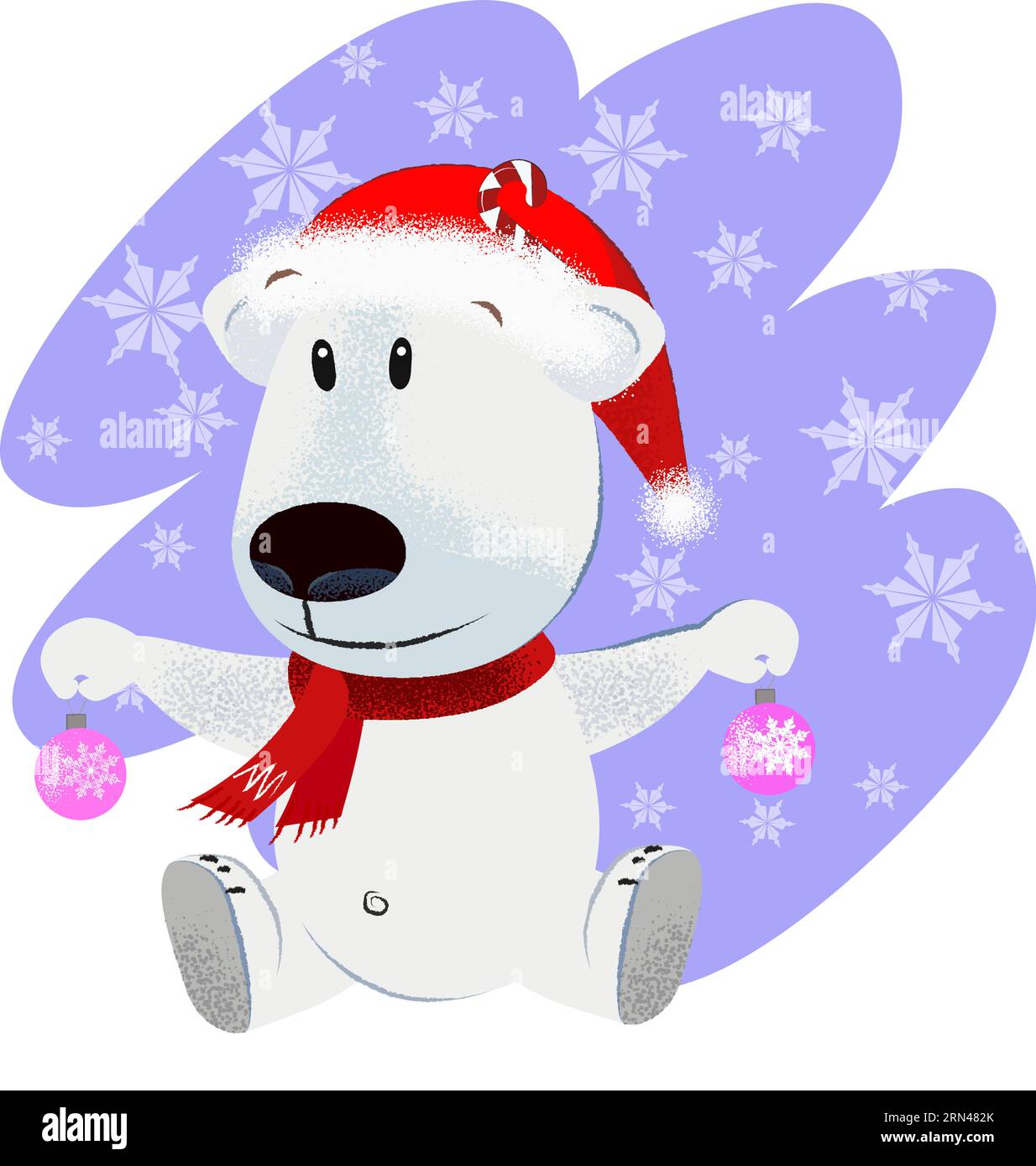Cartoon dog in scarf Cut Out Stock Images & Pictures - Alamy