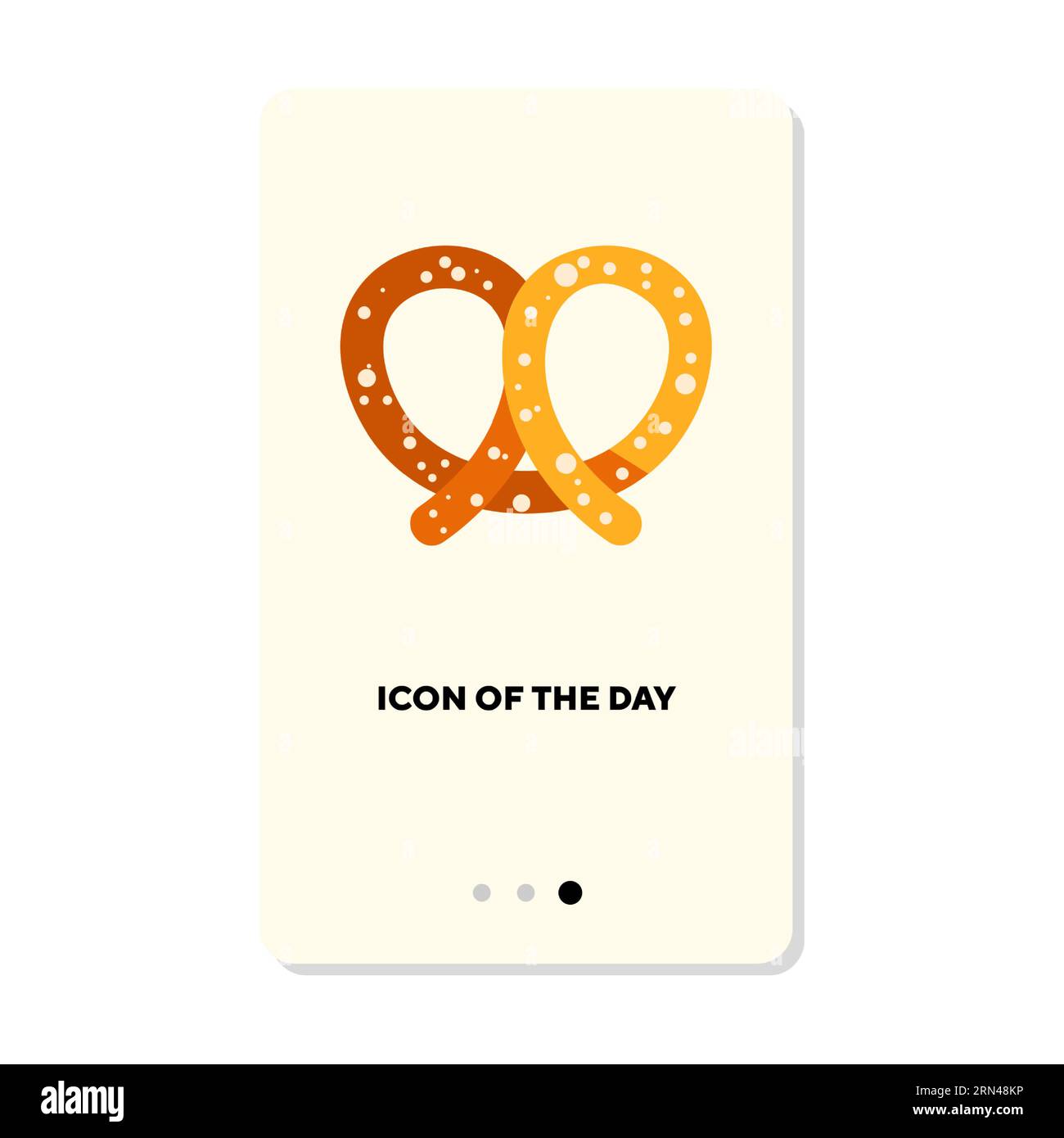 Sweet pretzel from bakery flat vector icon Stock Vector Image & Art - Alamy