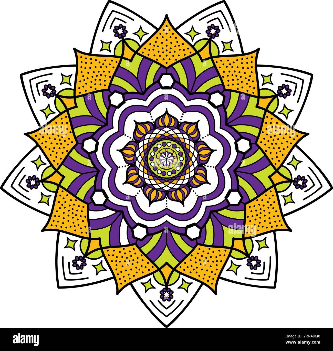 Circular pattern in form of mandala Stock Vector Image & Art - Alamy