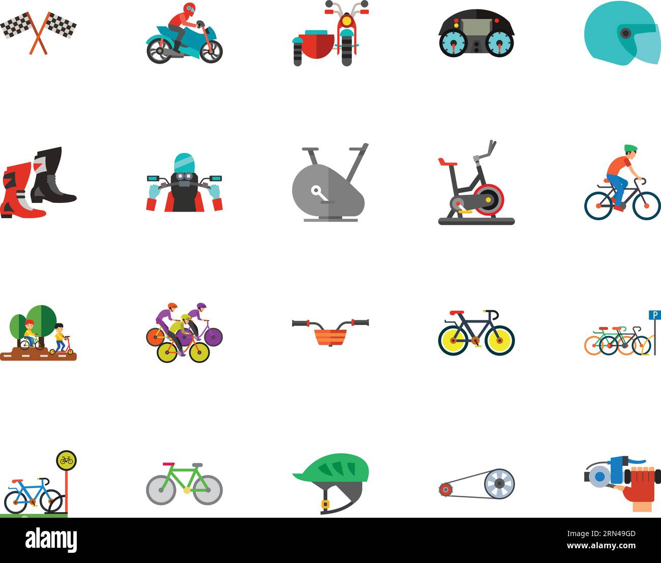 Cycle start Cut Out Stock Images & Pictures - Alamy