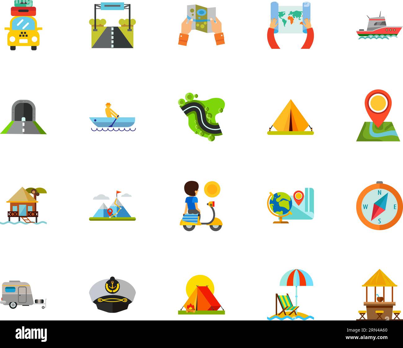 Travel icon set Stock Vector Image & Art - Alamy