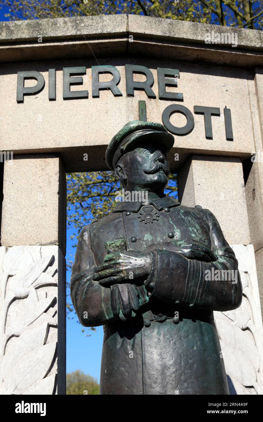 Monument in homage to Pierre Loti. Square Trivier. Rochefort, Charente ...