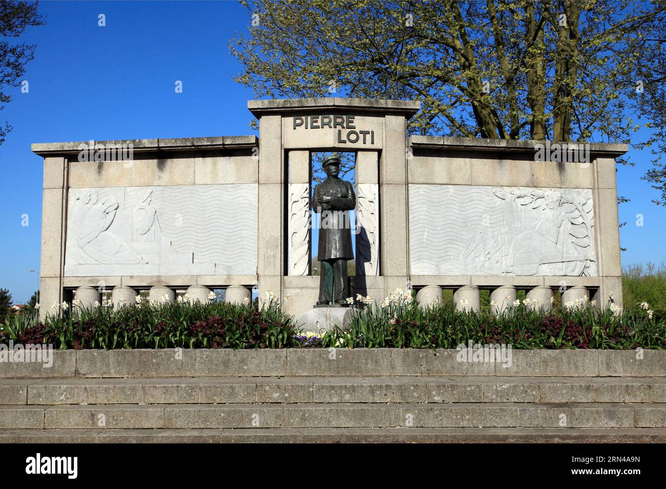 Monument in homage to Pierre Loti. Square Trivier. Rochefort, Charente ...