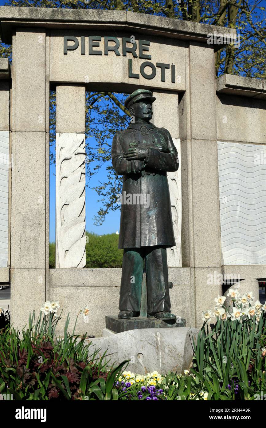 Monument in homage to Pierre Loti. Square Trivier. Rochefort, Charente ...