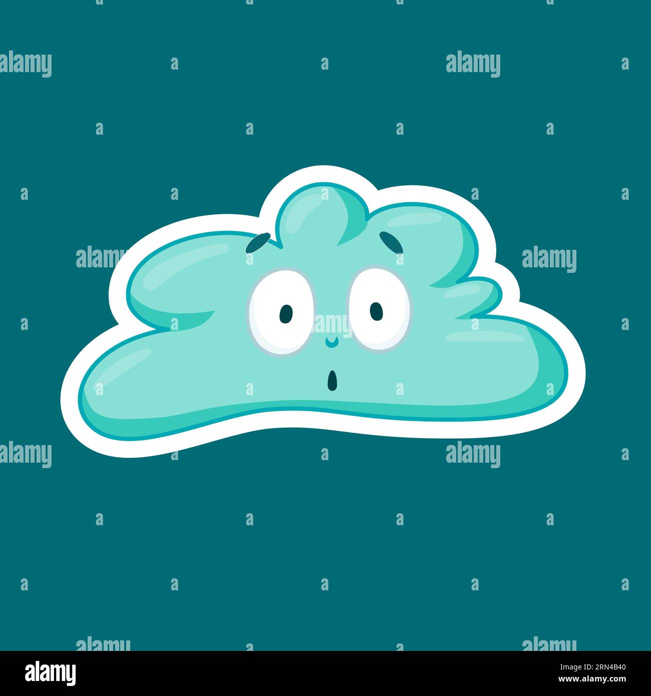 Big cloud icon cartoon Stock Vector Images - Alamy