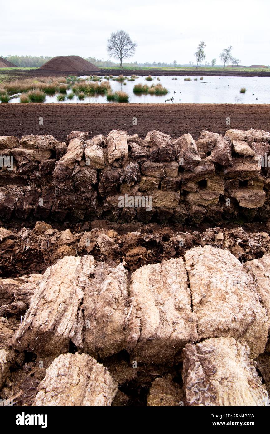 Peat cutting area hi-res stock photography and images - Alamy