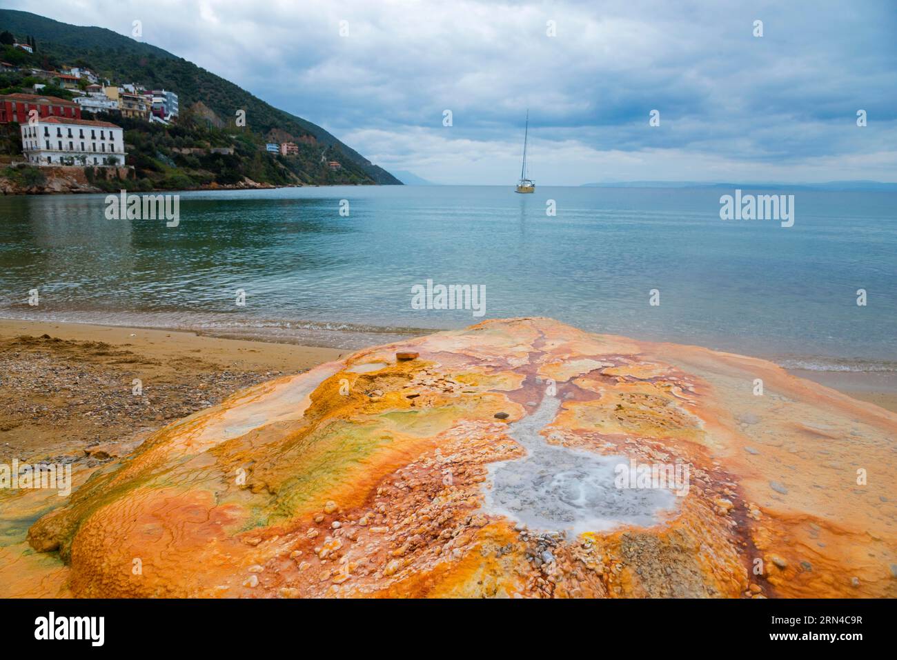Thermal spring water, spa, Loutra Edipsou, Edipsos, Aedipsos, Aedipsou ...