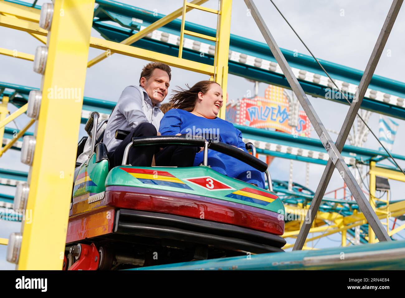 Roller coaster wild mouse hi-res stock photography and images - Alamy