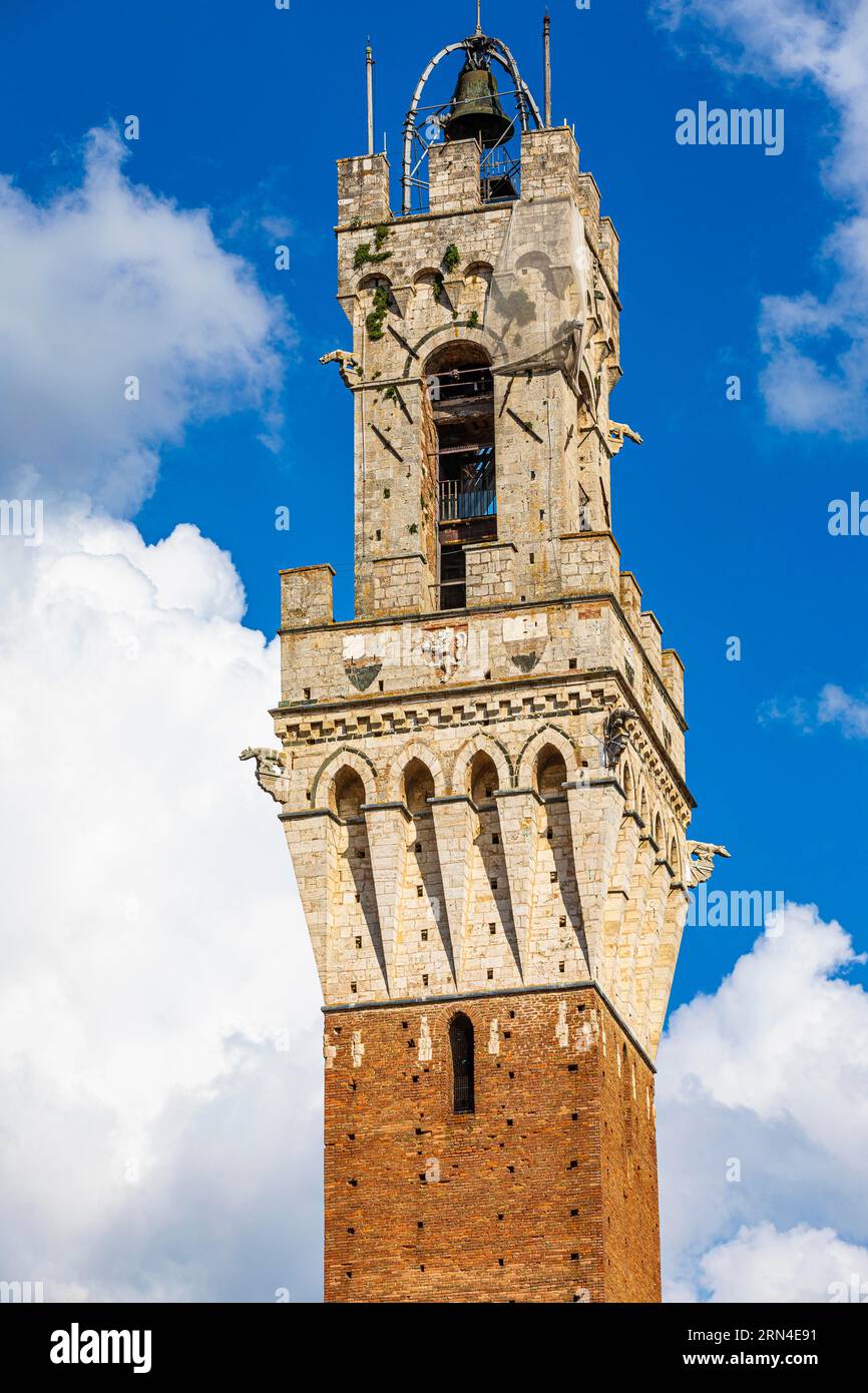 Bell tower torre del mangia hi-res stock photography and images - Alamy
