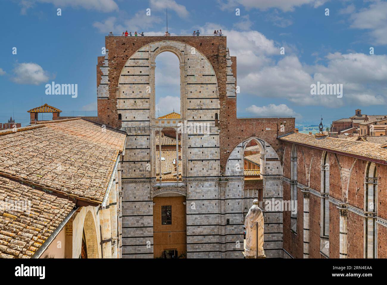 Viewing platform of the unfinished Siena Cathedral, Siena, Tuscany ...
