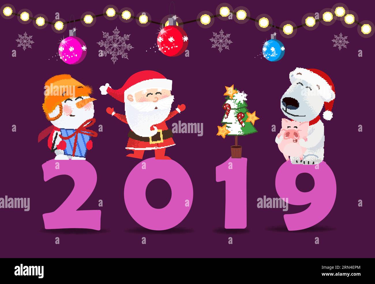 Two thousand and nineteen leaflet design Stock Vector Image & Art - Alamy