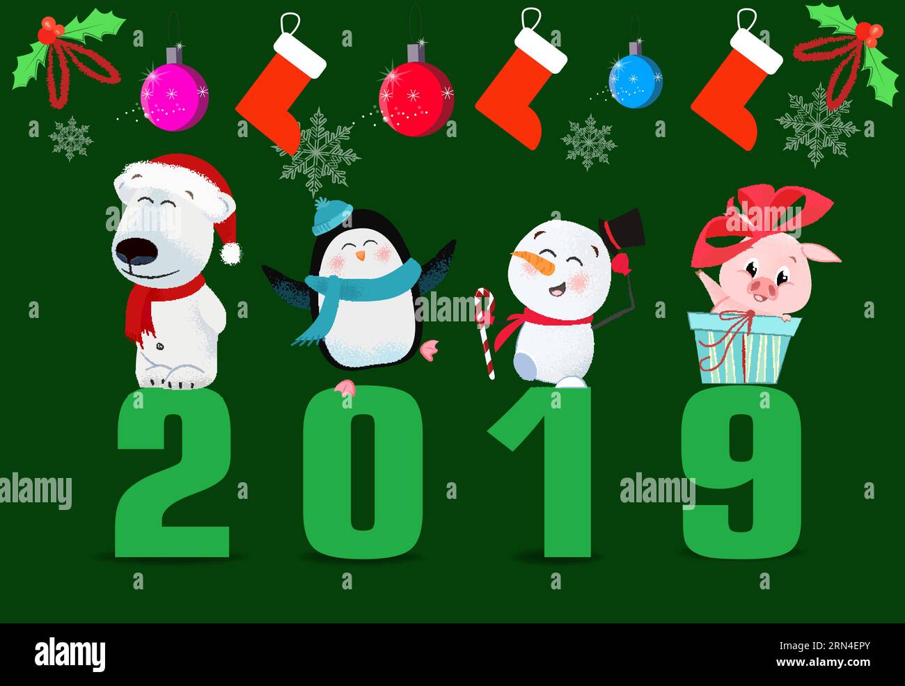 Two thousand nineteen Stock Vector Images - Alamy