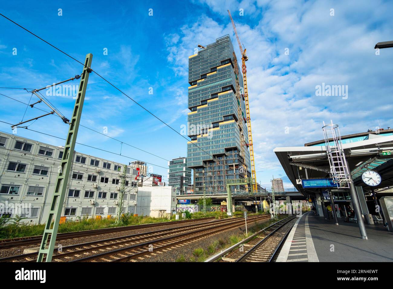 Edge East Side Tower construction site, Berlin, Germany Stock Photo - Alamy