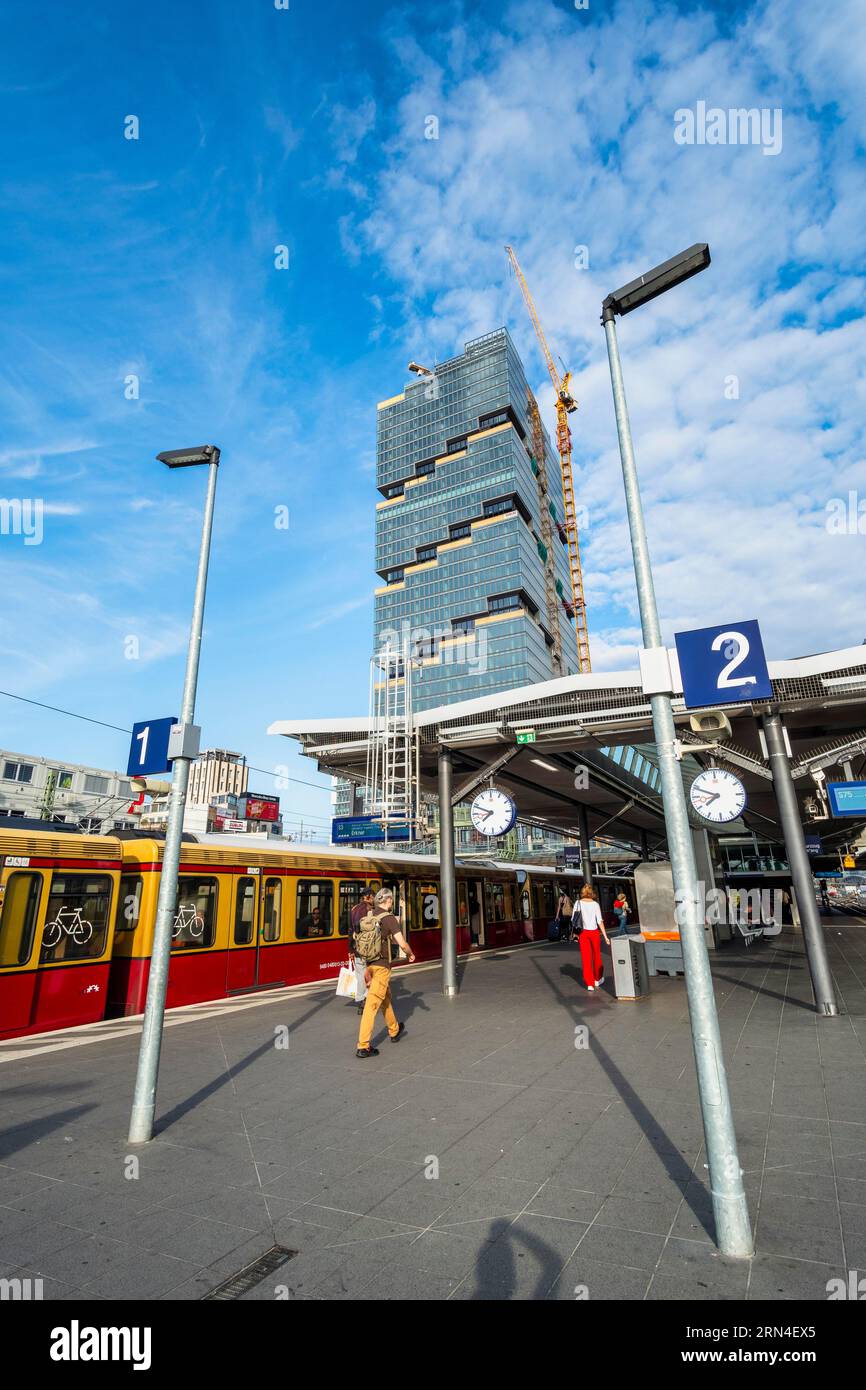 Edge East Side Tower construction site, Berlin, Germany Stock Photo - Alamy